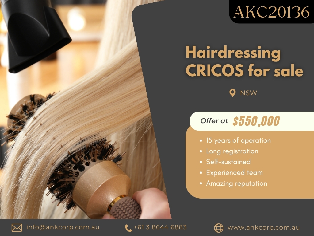 Hairdressing CRICOS for sale | NWS | $550,000 | AKC20136 in Bondi ...