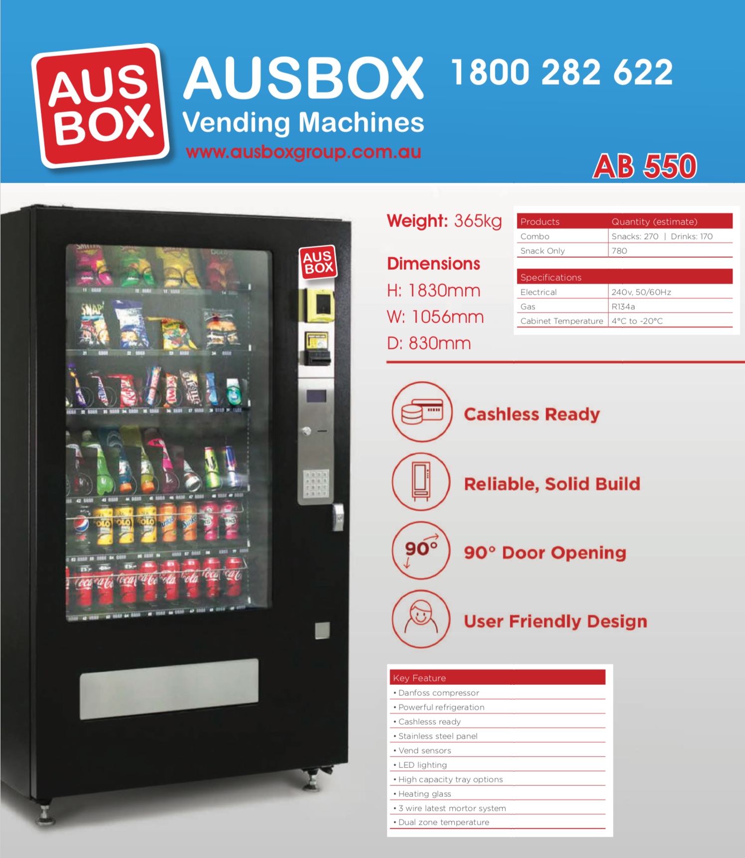 Credit Card VENDING MACHINE Business Ausbox Vending Group BRISBANE 120 ...